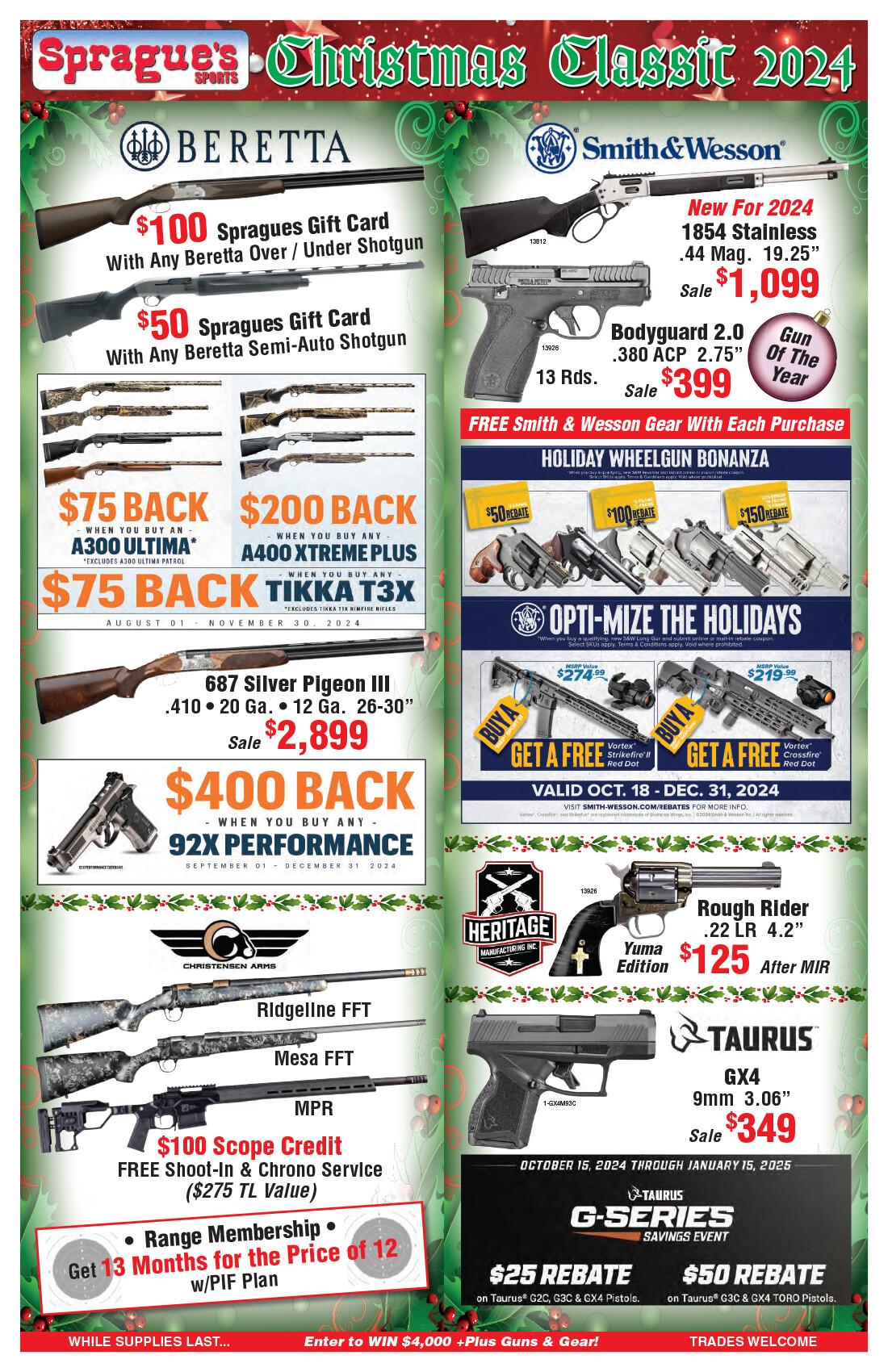 Don’t Miss the Christmas Classic at Sprague’s Sports! - Sprague's Sports - Gun Store, Indoor ...