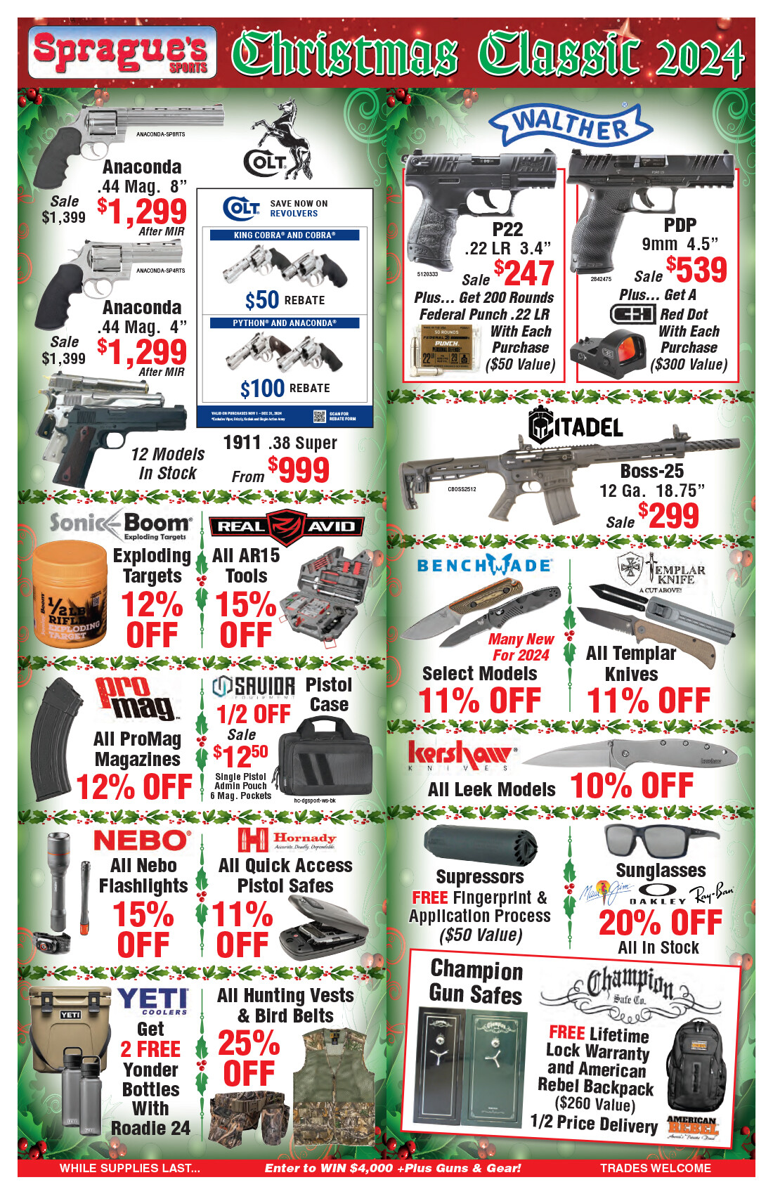 Don’t Miss the Christmas Classic at Sprague’s Sports! - Sprague's Sports - Gun Store, Indoor ...