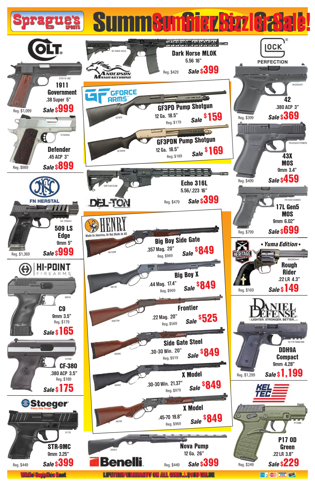 Sprague's Sports Summer Sizzlers Sale - Sprague's Sports - Gun Store, Indoor Shooting Range, and ...