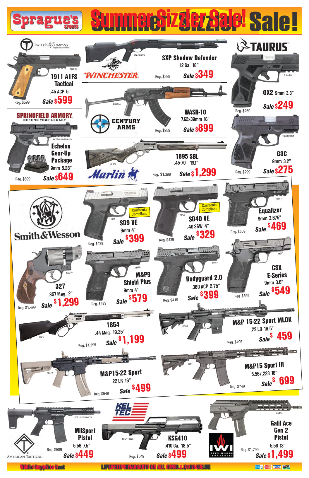 Sprague's Sports Summer Sizzlers Sale - Sprague's Sports - Gun Store, Indoor Shooting Range, and ...