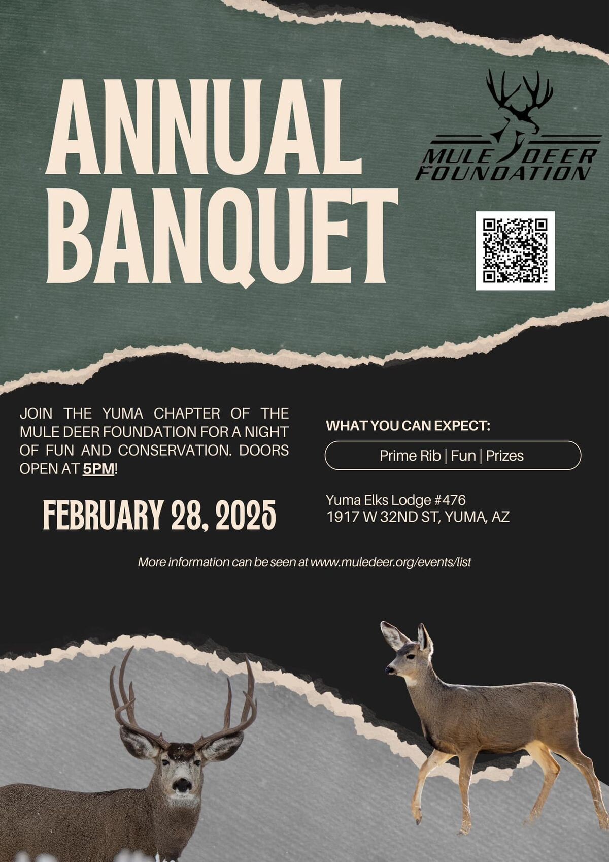 Mule Deer Foundation Annual Banquet Feb 28th - Sprague's Sports - Gun ...